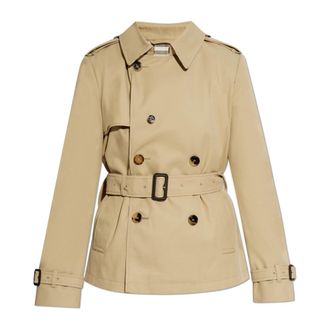 Burberry Kurzer Trenchcoat - - Coats - Damen - Gr&uuml;n - S