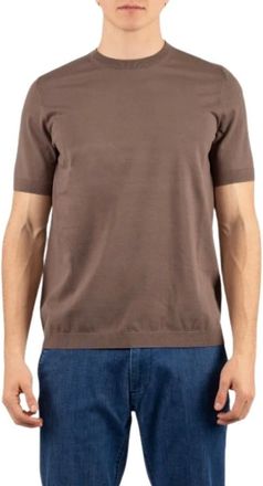 Hindustrie Homme, Tops, Brun, Taille: 2XL T-Shirt
