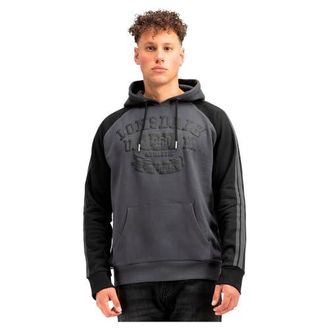 Lonsdale Linnfoots Sweat à Capuche, Anthracite/Noir, XL Homme