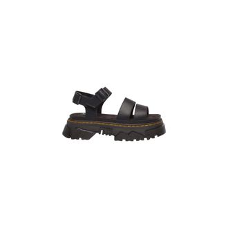 Dr. Martens Plateau-Ledersandalen mit Schnallenverschluss - - Shoes - Damen - Schwarzk - 41 EU