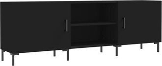 vidaXL TV-Schrank Schwarz 150x30x50 cm Holzwerkstoff - Vidaxl