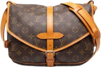 Louis Vuitton Sac bandouli&egrave;re Saumur 30 Pre-owned - Femme - Pre-owned - Brun - Taille: ONE Size