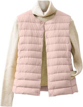 Generic Doudoune Sans Manche Mode Matelass&eacute;e Blousons Chaud Manteaux Fourrure Moumoute &Agrave; Doudoune Gilet Sherpa Manteau Legere Pull Longue Manche Polaire En Hi