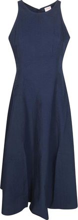 Sun 68 Femme, Robes, Bleu, Taille: 38 FR Abito Seersucker