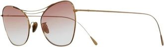 Cutler and Gross Retro Runde Sonnenbrille Schwarzer Rahmen - - Accessories - unisex - Braun - 53 MM
