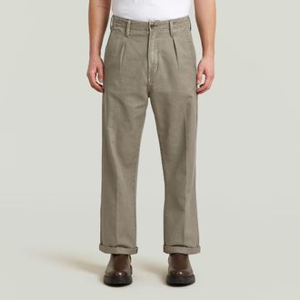 G-Star Pleated Chino Relaxed - Braun - Herren