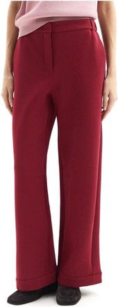 Max Mara Femme, Pantalons, Rouge, Taille: 40 FR Wide Pantalons