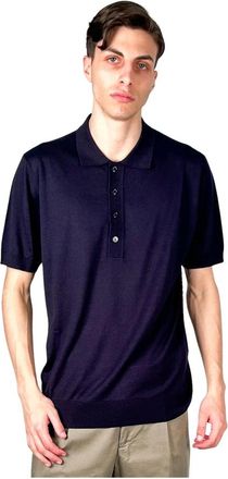 Paolo Pecora Homme, Tops, Bleu, Taille: XL Polo bleu &agrave; manches courtes