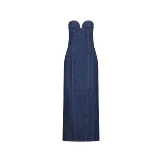 Magda Butrym Denim Midi Dress - - Dresses - Damen - Blau - XS