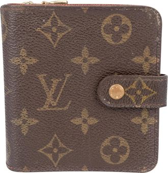 Louis Vuitton Portemonnaie - Louis Vuitton Canvas Monogram Clip Wallet - Gr. unisize - in Bunt - f&uuml;r Damen