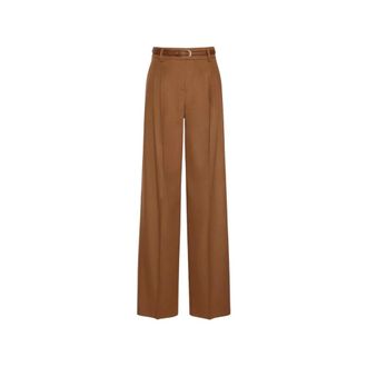 Max Mara Cocco Pantalon Large - Femme - Pantalons - Brun - Taille: 34 FR