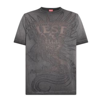 Diesel Homme, Tops, Gris, Taille: XS T-Chemises