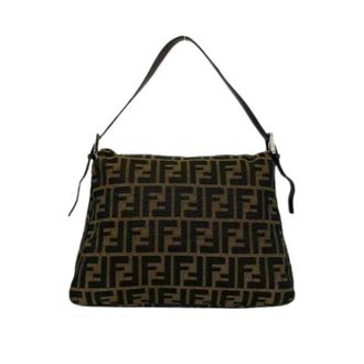 Fendi Pre-owned Mamma Baguette Canvas Leder Schultertasche - - Pre-owned - Damen - Braun - ONE SIZE