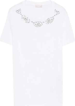 Liu Jo t-shirt à ornements - Blanc