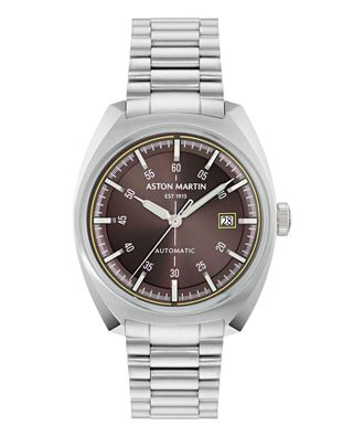 Aston Martin Timeless Ts2 Herren Silberne Uhr MTTS2S602