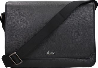 Pineider Hommess Sacs &agrave; bandouli&egrave;re en cuir noirs