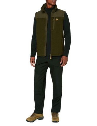 Fjällräven Herren Buck Fleece Unterhemd,per pack Grün (Dark Olive 633),Medium (Herstellergröße:M)