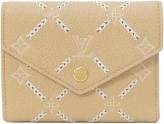 Louis Vuitton Portefeuille Tri-fold Pre-owned - Femme - Pre-owned - Beige - Taille: ONE Size