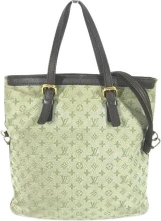 Louis Vuitton unisex, Pre-owned, Vert, Taille: ONE Size Sac cabas en toile Pre-owned