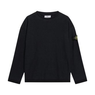 Stone Island Crater Neck Pullover - - Tops - Herren - Blau - L