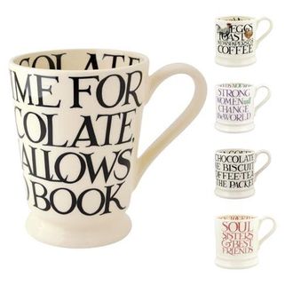 Emma Bridgewater Cocoa Tasse 430ml, Keramik Kaffeetasse gro&szlig; - Steingut Tasse, Cappuccino, Latte, Kaffee, Teetasse - Sch&ouml;ne Tassen, Geburtstagsgeschenk - Kaffeebecher 
