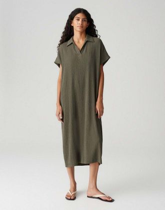 OPUS Midikleid WANNI aus Viskosemix mit zarter Struktur