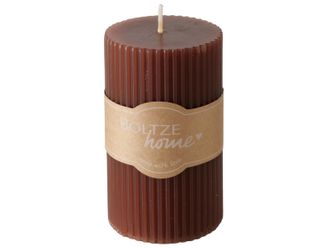 Boltze Classic Stumpenkerze braun 10cm