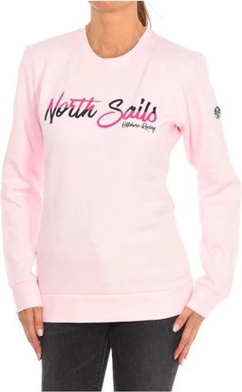 North Sails Gerippter Rundhalsausschnitt Pullover - - Sweatshirts & Hoodies - Damen - Rosa - S