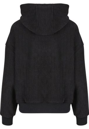 Urban Classics Kapuzenpullover Urban Classics Ladies Jacquard Velvet Oversized Hoodie (1-tlg)