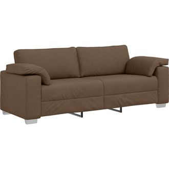 vidaXL Canapé Marron 219 x 77 x 82 cm tissu vidaXL