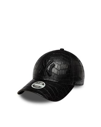 New Era Womens Baseball Cap 9forty Black Undervisor: Cotton; Crown Hat