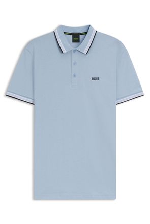 BOSS Herren Paddy Polo, Light/Pastel Blue450, XXL EU