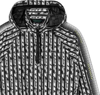 Lacoste Trainingsjacke f&uuml;r Damen, mit Kapuze, &Uuml;bergro&szlig; (Schwarz)