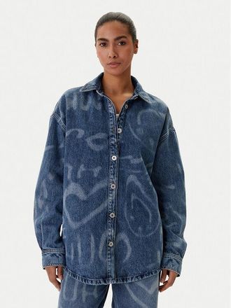 HUGO BOSS Jeanshemd Garesa_4_B 50553558 Blau Oversize
