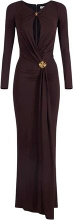 Elisabetta Franchi Femme, Robes, Brun, Taille: 38 FR Abr1461E2.Ev9 Evening Dress
