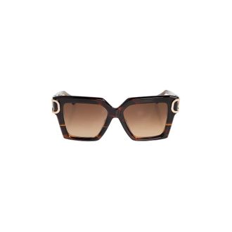 Valentino Garavani Rechteckige Sonnenbrille - - Accessories - Damen - Braun - ONE SIZE