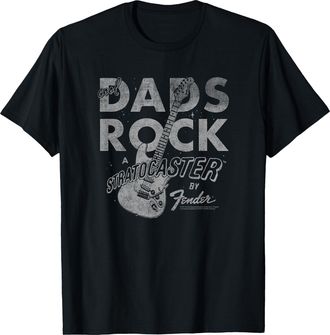 Fender Fathers Day Cool Dads Rock A Stratocaster Poster T-Shirt