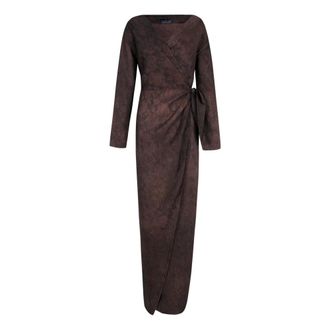Cortana Malaysia- burgunder Jacquard-Wickelkleid - - Dresses - Damen - Rot - XL