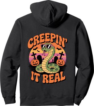 Shinkai Retro-Halloween-Schlange Creepin It Real Pullover Hoodie