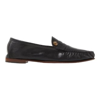 Versace Leder Loafer - - Shoes - Herren - Schwarzk - 42 EU