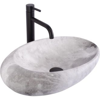 Rea aufsatzwaschbecken roxy c stone l.grey