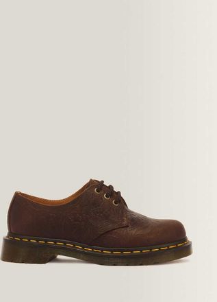 Dr. Martens 1461 Floral Emboss 3-&Ouml;sen Crazy Horse Leder Schn&uuml;rSchuhe in Braun, Gr&ouml;&szlig;e: 36