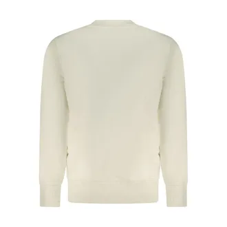 Calvin Klein Cotton-Blend Logo Sweatshirt - Beige
