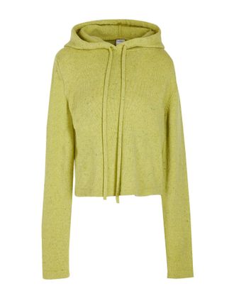 8 by YOOX BRUSHED KNIT CROPPED HOODIE