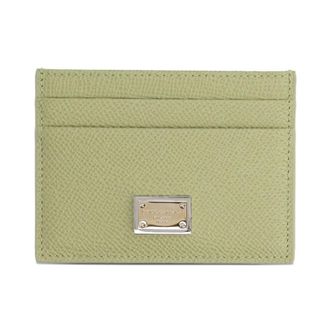 Dolce & Gabbana Femme, Accessoires, Vert, Taille: ONE Size &Eacute;tui &agrave; Cartes de Cr&eacute;dit en Cuir