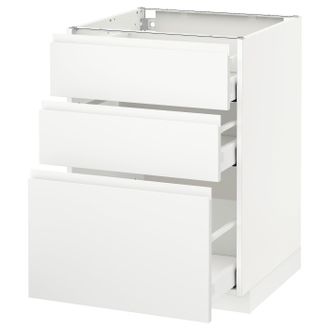 IKEA METOD / MAXIMERA Unterschrank mit 3 Schubladen