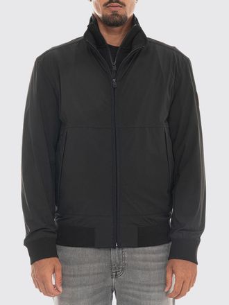 HUGO BOSS Wasserabweisende Softshell-Bomberjacke mit Stehkragen und Rei&szlig;verschluss