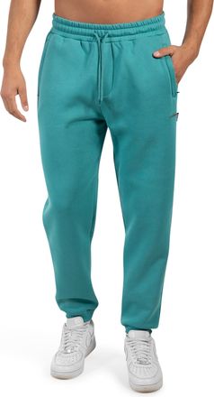 Smilodox Jogginghose Herren Ilyas, Regular Fit Sweathose mit Taschen, Kordelzug am Bund, graviertem Metalllabel am Oberschenkel, weichem Material, Bequeme Frei