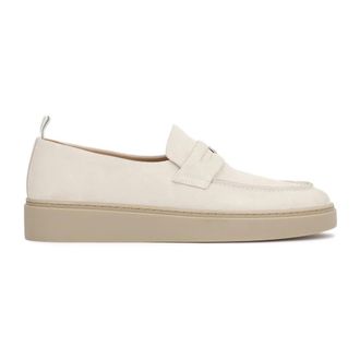 Kazar Minimalistische Suede Slip-On Sneakers - - Shoes - Herren - Beige - 42 EU