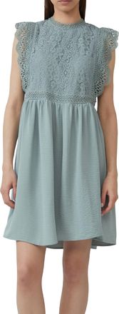 QS by s.Oliver Kurzes Kleid mit Spitzenoberteil